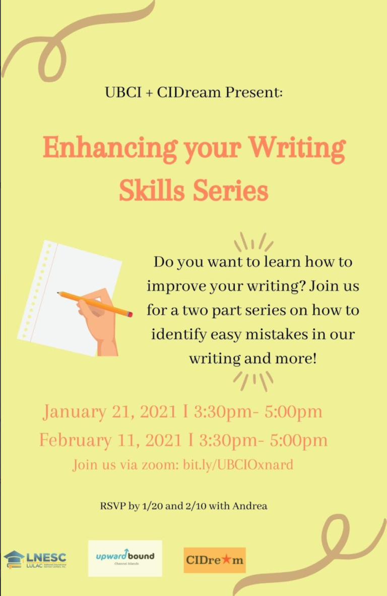 Writing Workshop Flyer – LNESC OXNARD